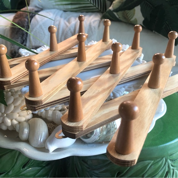 Accents | New Wood Accordion Wall Peg Rack | Poshmark